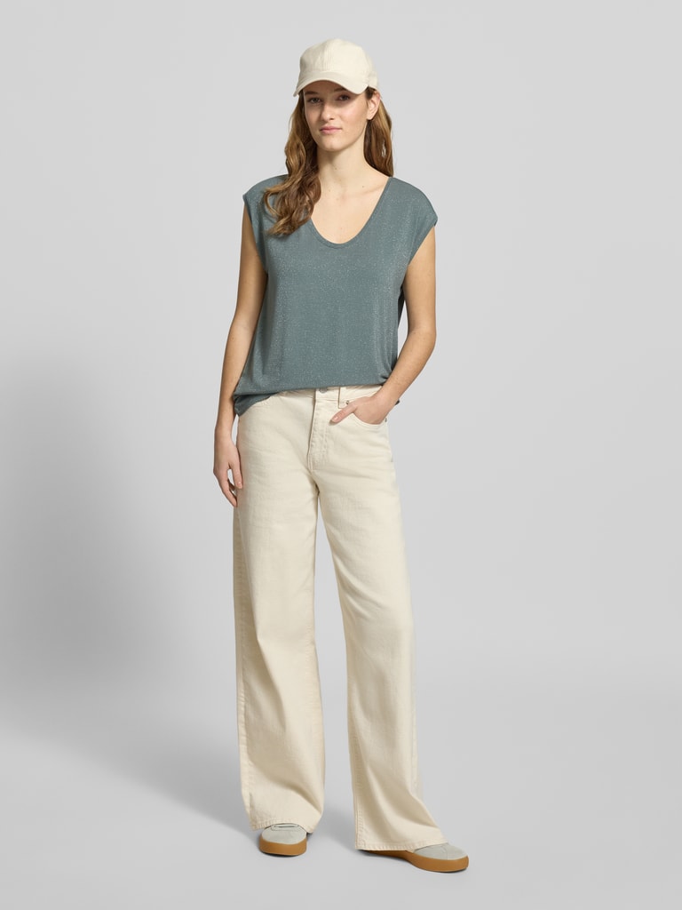 Pieces Regular Fit Shirt aus Viskose-Mix Modell 'BILLO' (rauchblau ...