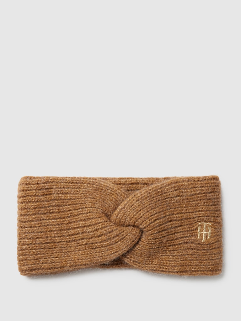 Tommy Hilfiger Hoofdband met labeldetail, model 'TIMELESS' in beige ...