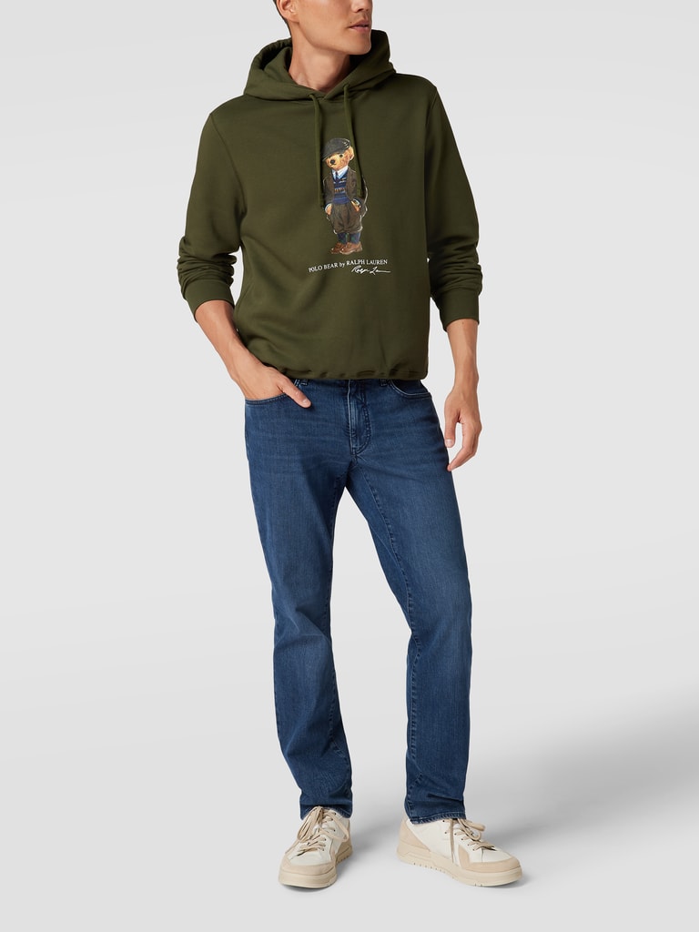 Polo Ralph Lauren Hoodie mit Motiv-Print (oliv) online kaufen