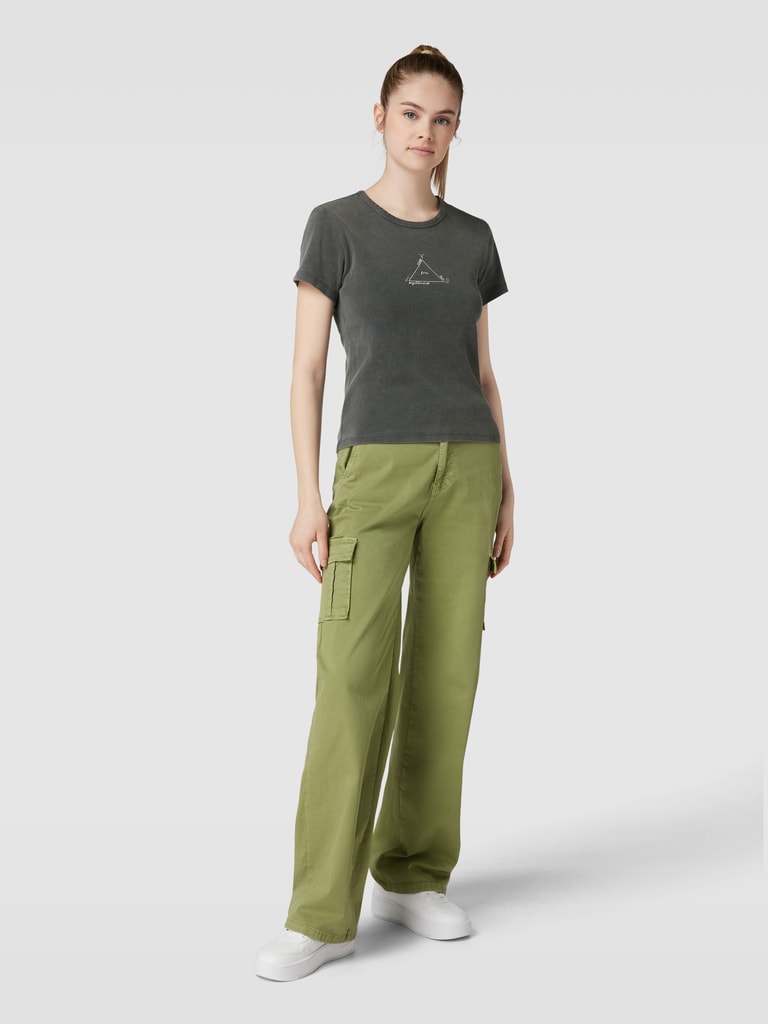 Review T-Shirt mit Motiv-Print (anthrazit) online kaufen