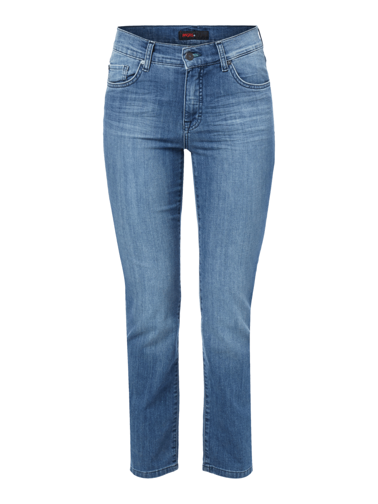 Angels Stone Washed Regular Fit Jeans mit Ziernähten (jeansblau melange ...