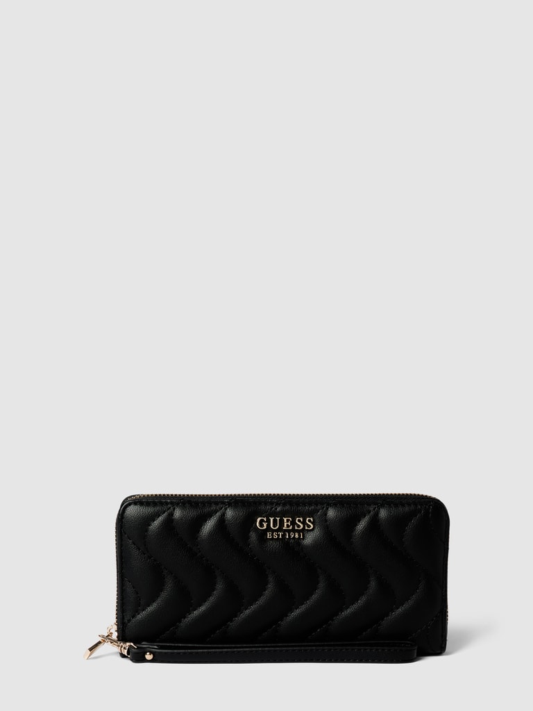 Guess Portemonnaie mit Label-Applikationen (black) online kaufen
