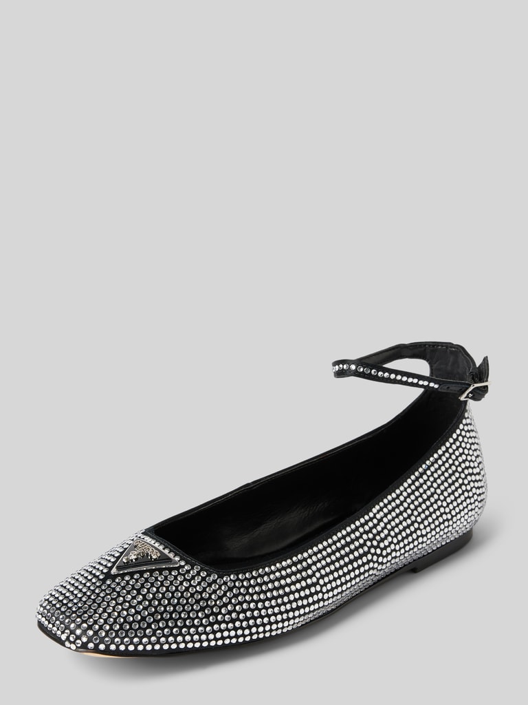 Guess Ballerina's met strass-steentjes, model 'LEVVISE' in zwart online ...