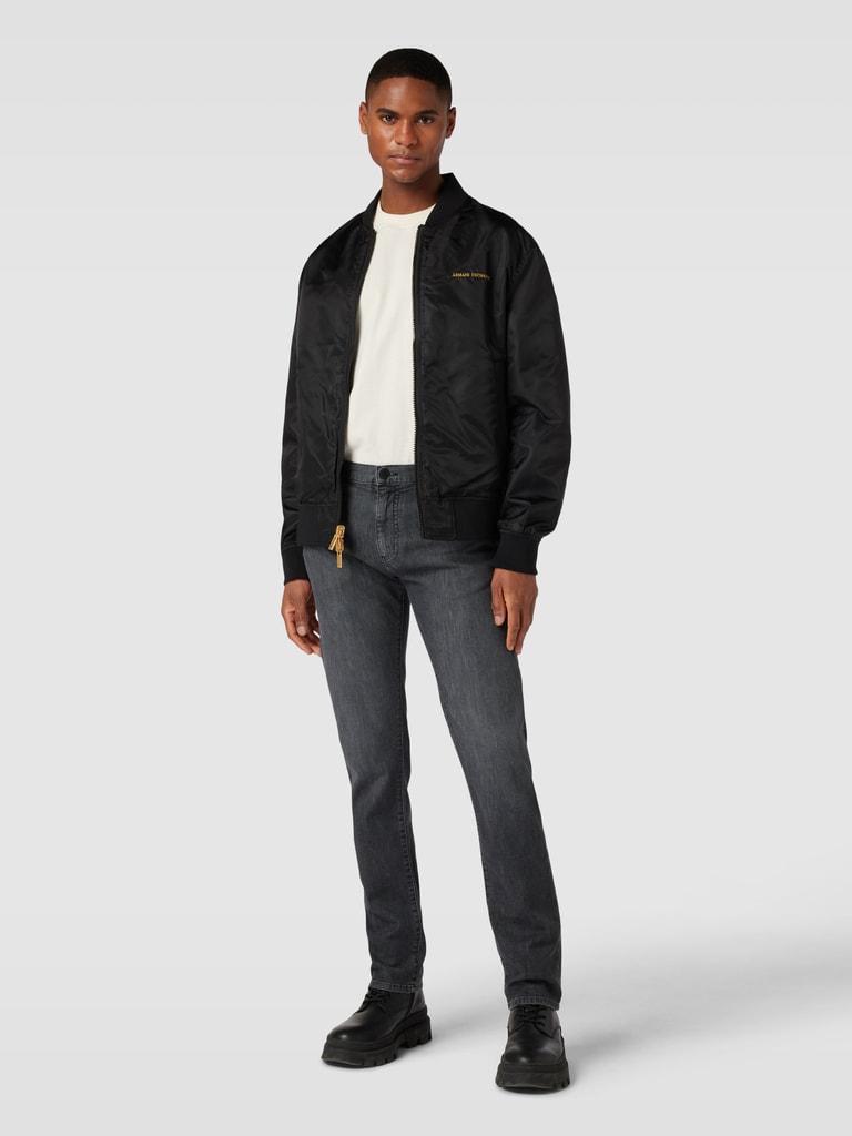 Emporio Armani Regular Fit Jeans mit Label-Applikation (anthrazit ...