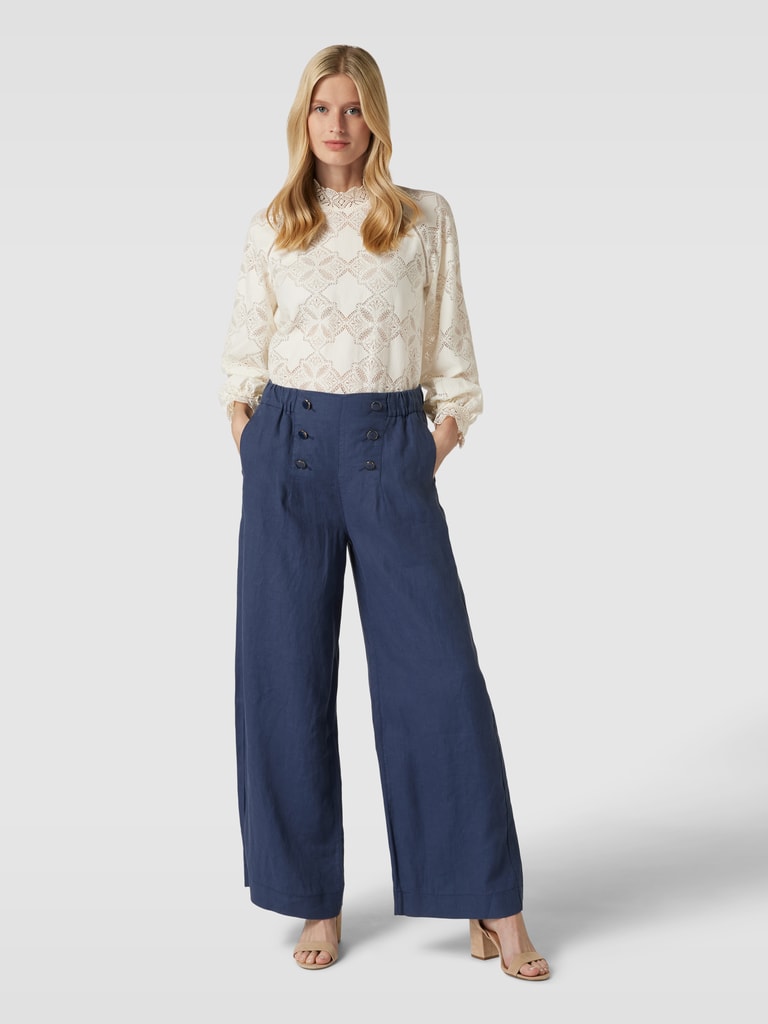 MAC Hose mit Zier-Applikationen (blau) online kaufen