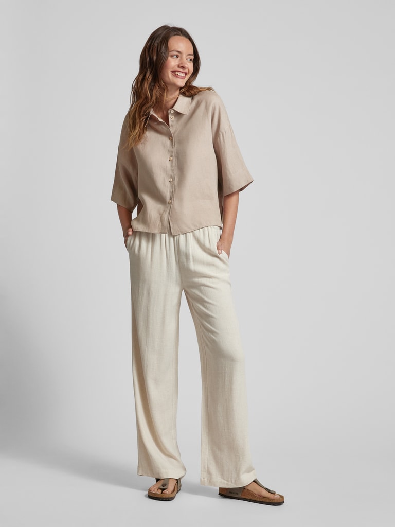 Drykorn Hemdbluse aus Leinen Modell 'YARIKA' (taupe) online kaufen
