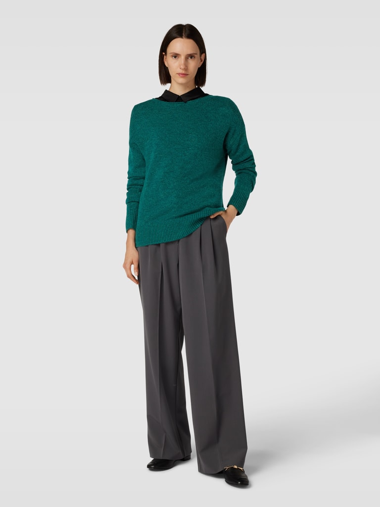 Montego Strickpullover in melierter Optik (dunkelgruen melange) online ...