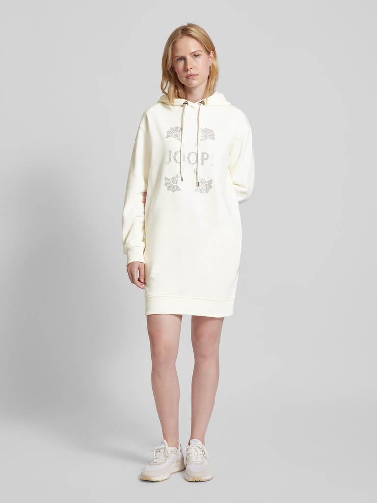 JOOP! Mini-jurk met capuchon in offwhite online kopen | P&C