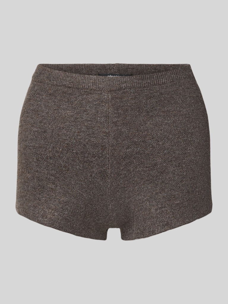 Gina Tricot Slim Fit Shorts mit Woll-Anteil in Strick-Optik (hellbraun ...