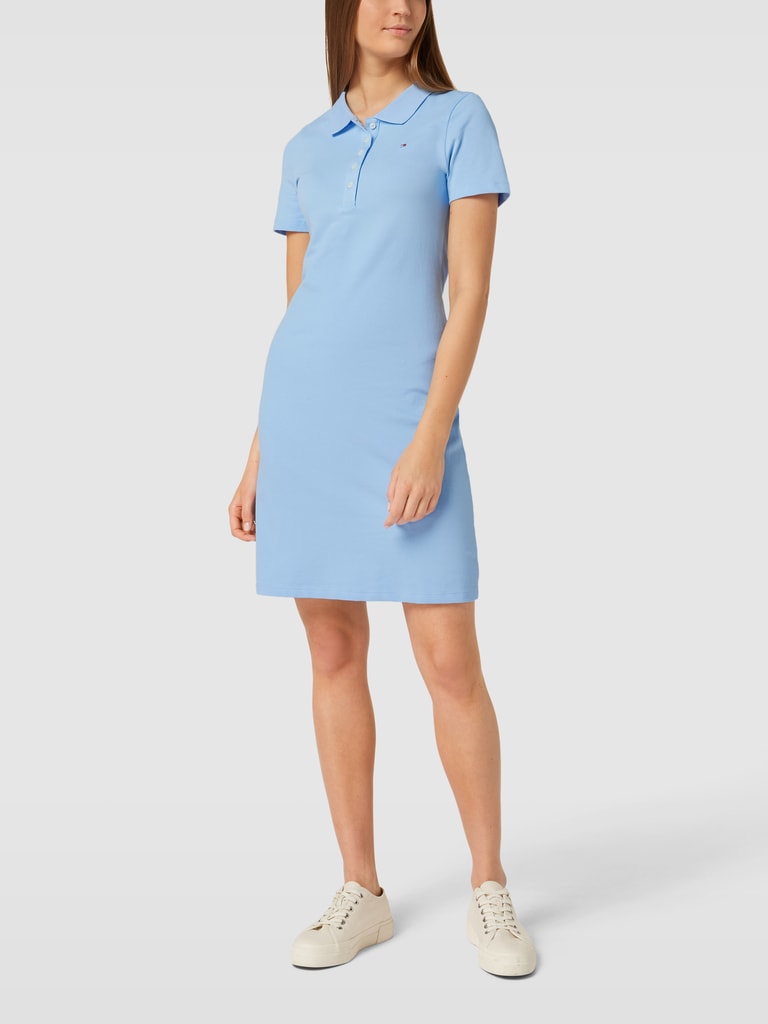 Tommy Hilfiger Polokleid mit Label-Detail (bleu) online kaufen