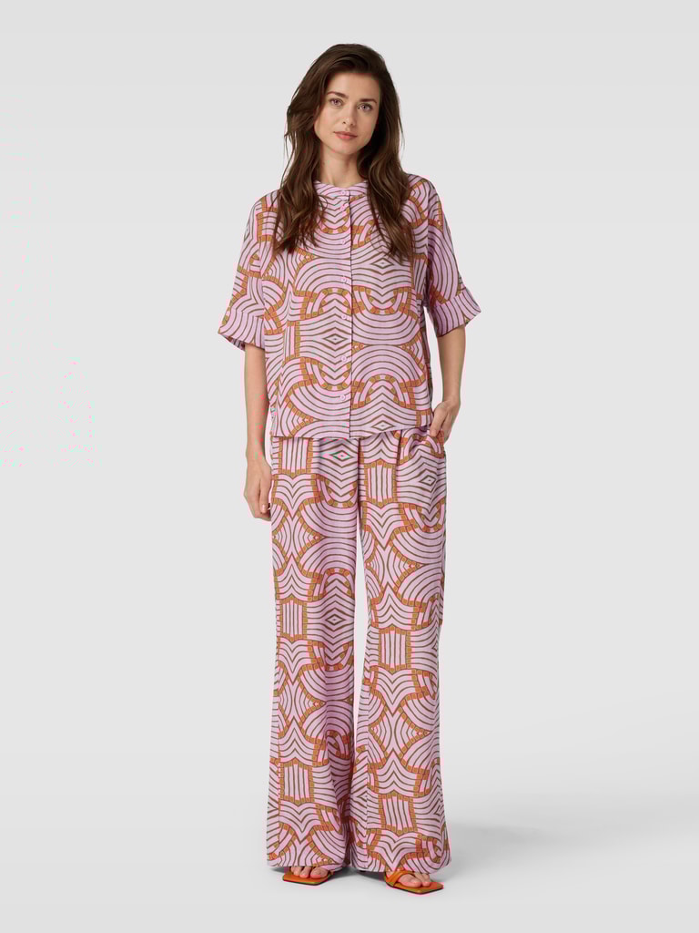 Oilily Bluse mit durchgehender Knopfleiste Modell 'BAKERS' (flieder ...