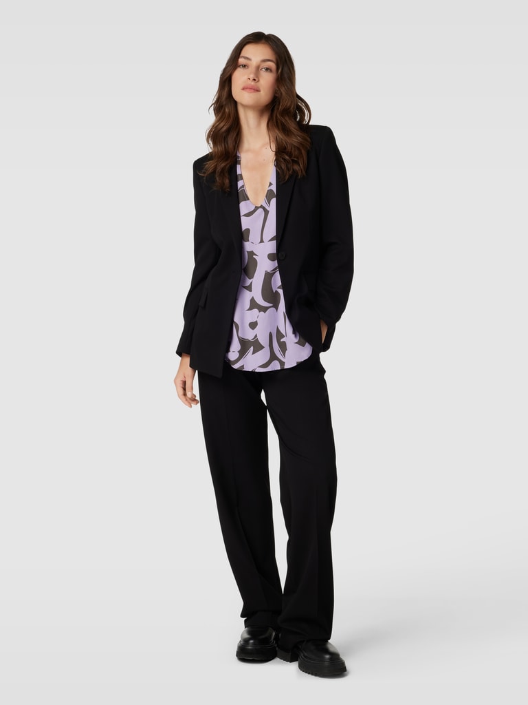 Better Rich Blousetop, voor kort en achter lang, model 'Elli' in lila ...
