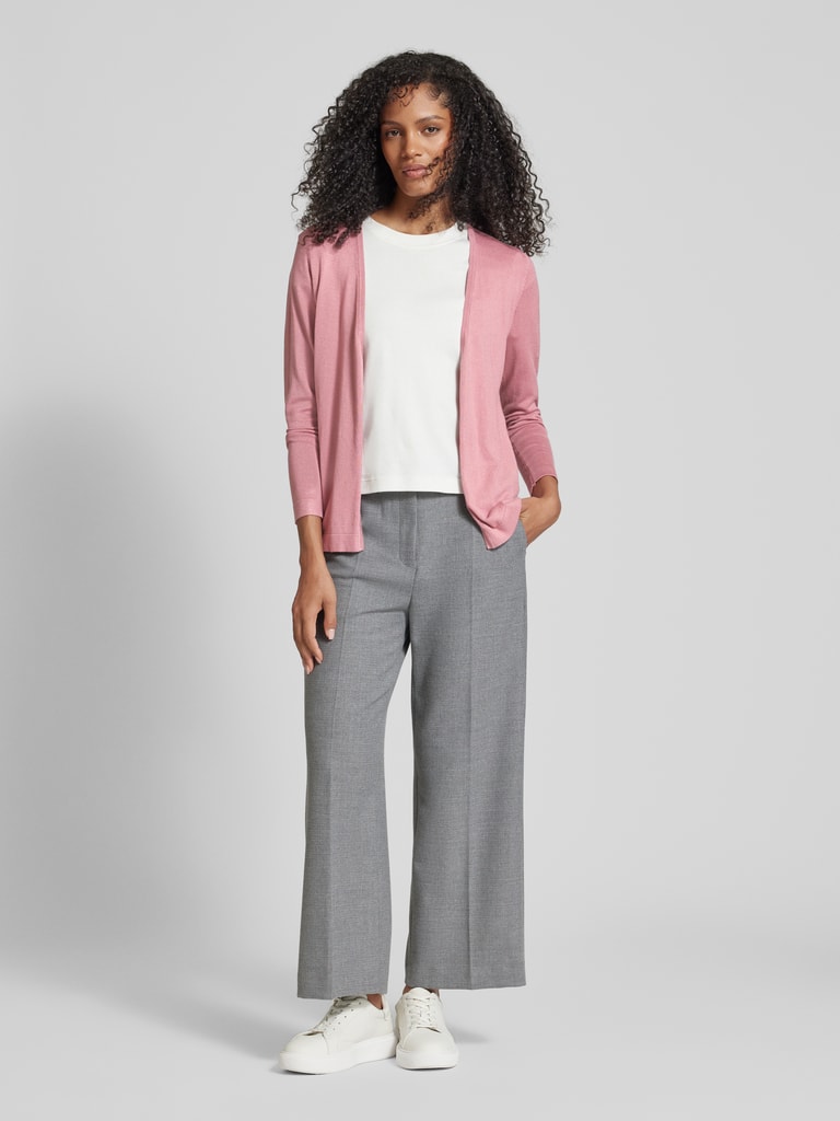 Kaffe Gebreid jack met sjaalkraag, model 'KAFENIA ASTRID' in rosé ...