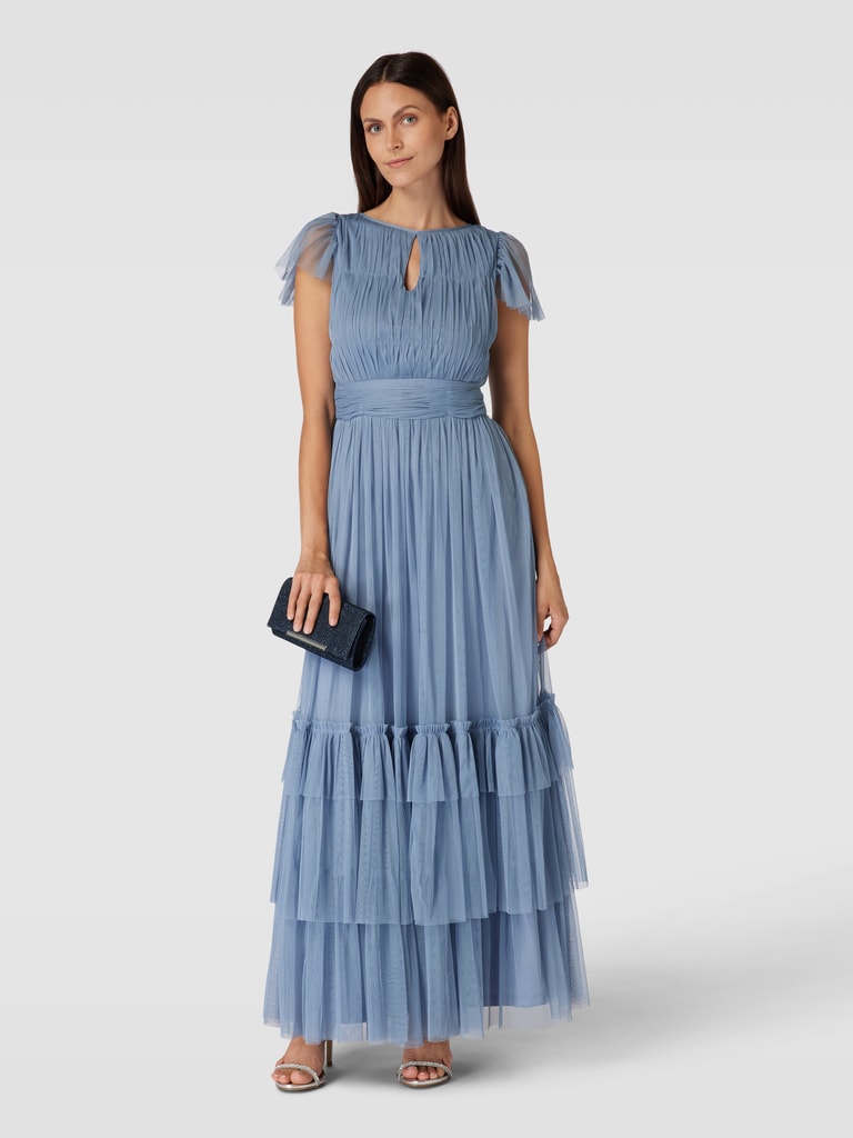 Jake*s Cocktail Handtas met effectgaren in marineblauw gemêleerd online ...