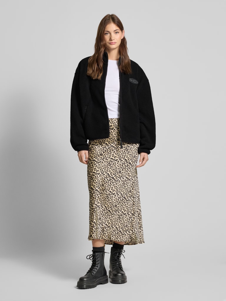 Review Fleecejack met labelpatch in zwart online kopen | P&C