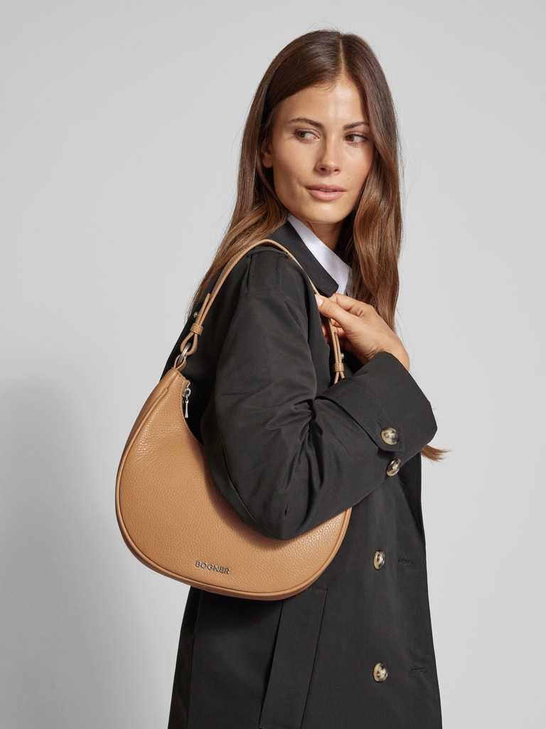 BOGNER Handtasche mit Label-Detail Modell 'Andermatt' (sand) online kaufen