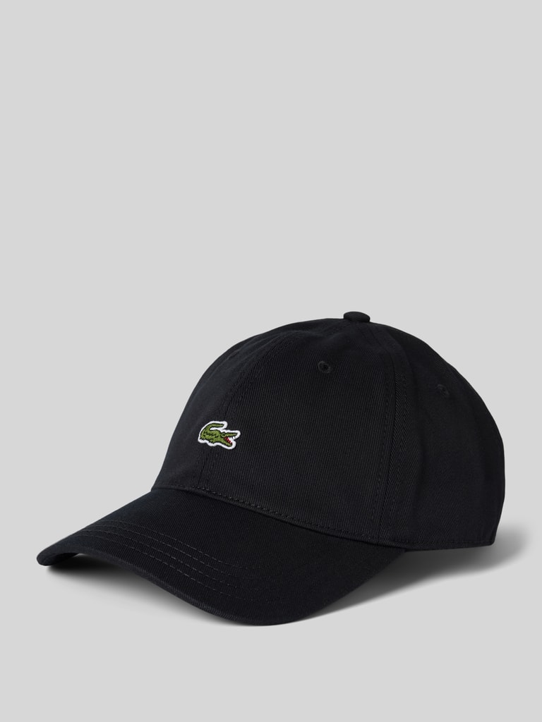 Lacoste Basecap mit Logo-Patch in unifarbenem Design (black) online kaufen