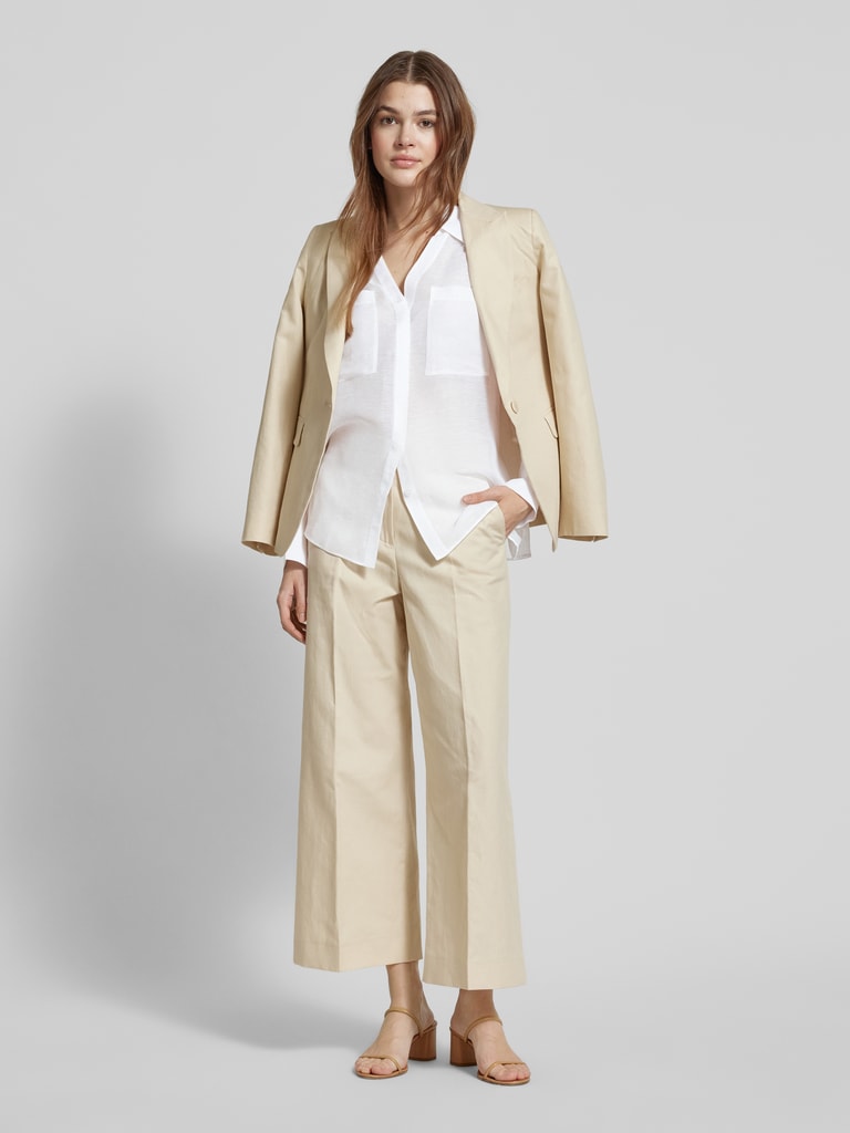 BOSS Regular Fit Bluse aus Viskose-Leinen-Mix Modell 'Bosala' (weiss ...