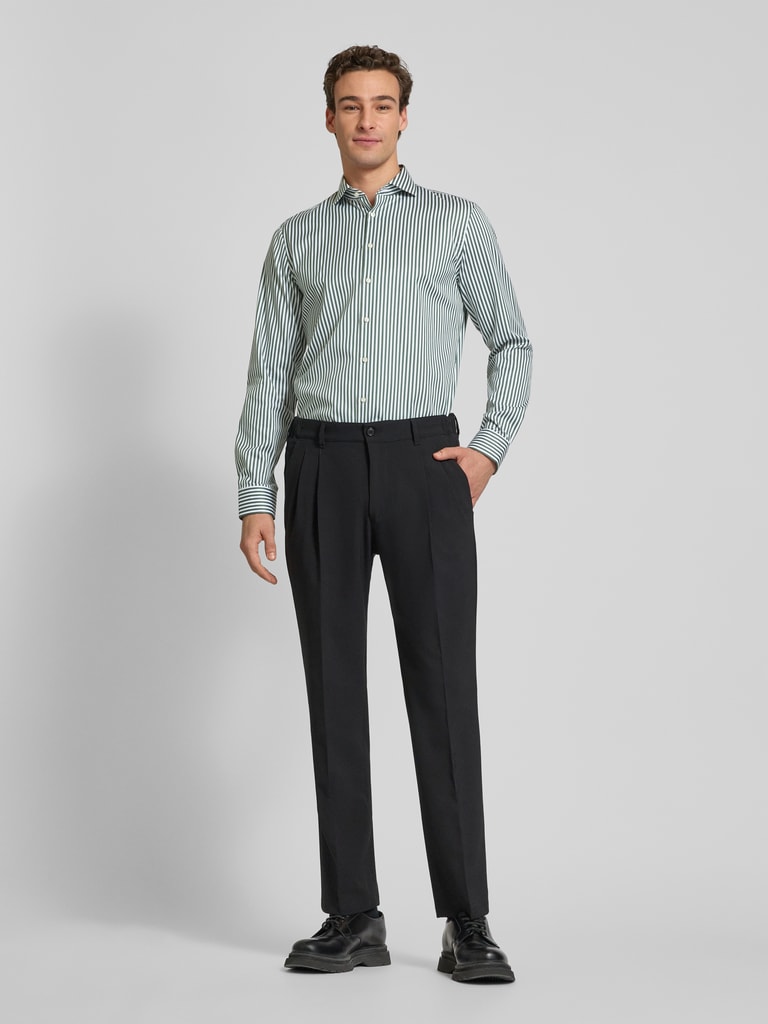 Jake*s Regular Fit Business-Hemd in Premiumqualität mit Haifischkragen ...