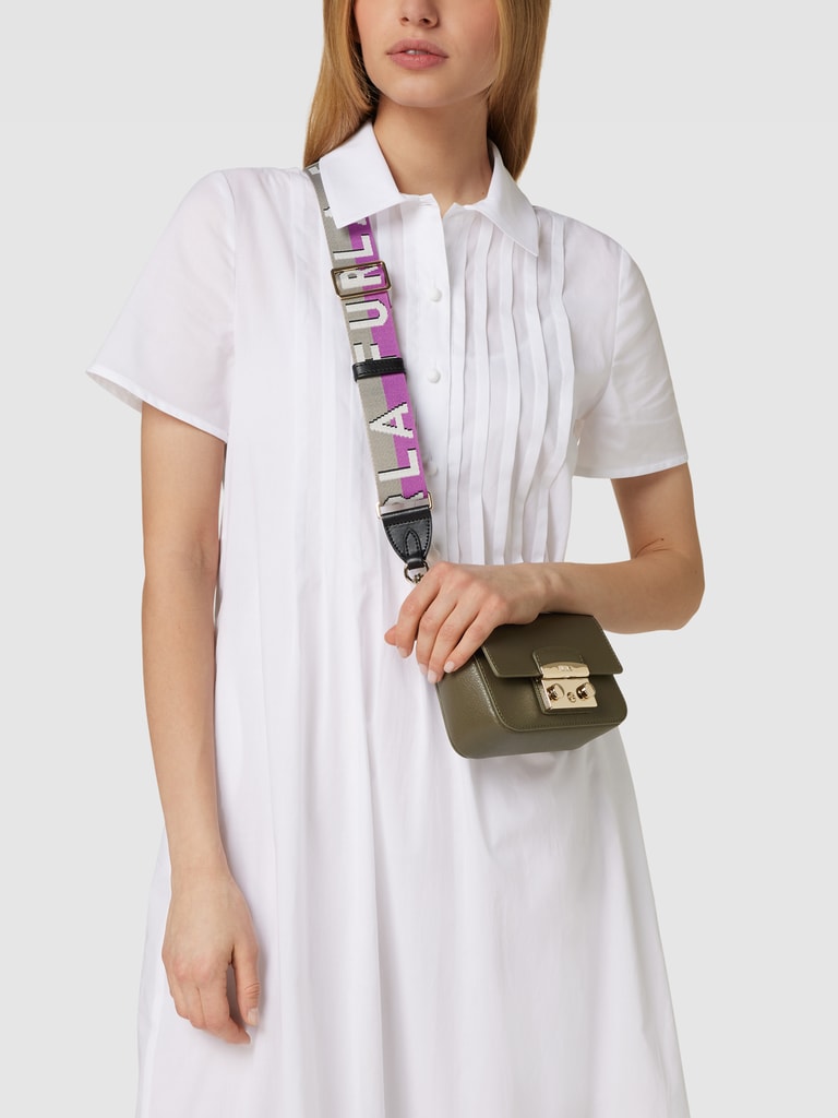 FURLA Micro Bag mit Label-Details (oliv) online kaufen