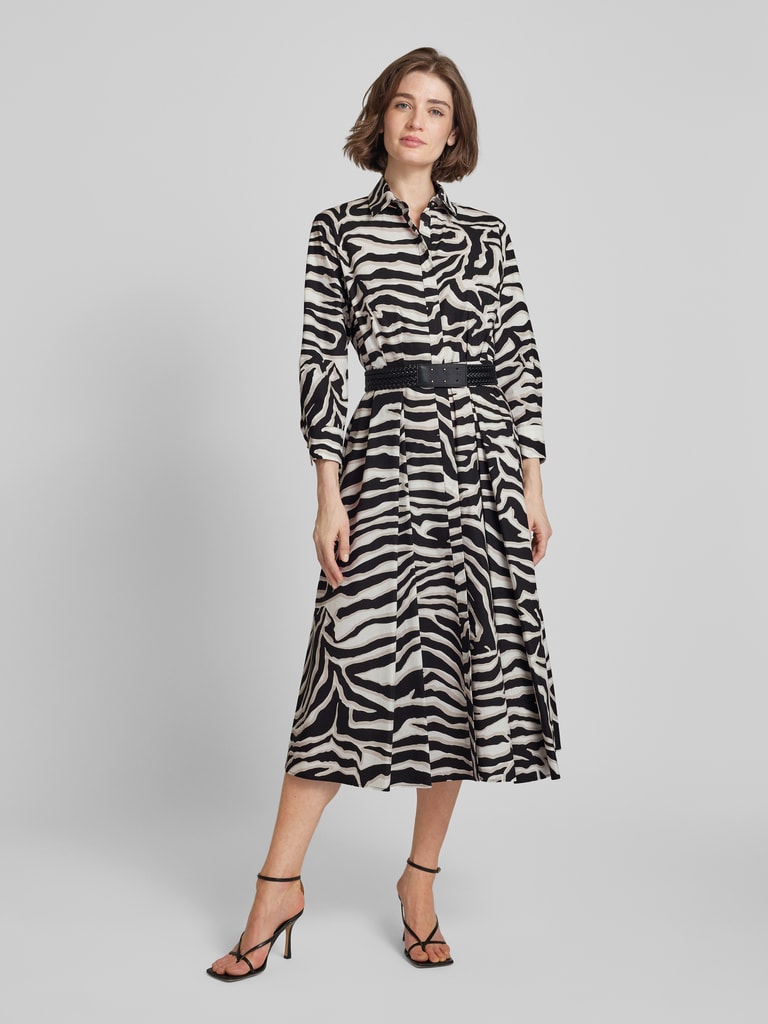 Max Mara Studio Overhemdjurk met riem, model 'ARABBA' in zwart online ...