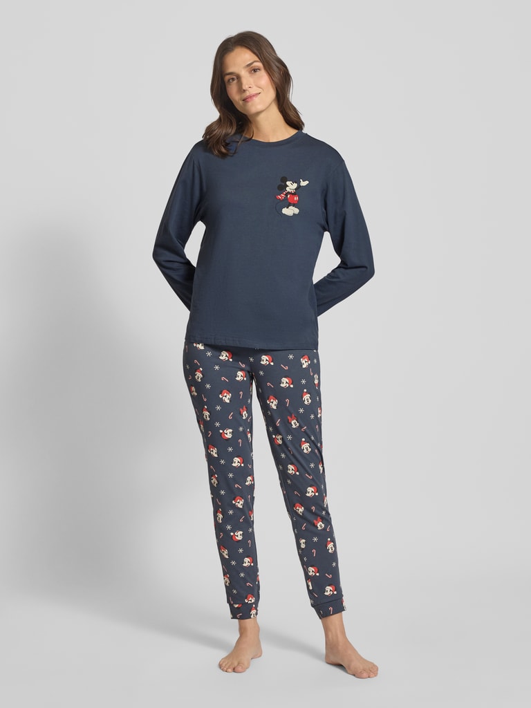 Jake*s Casual Pyjama-Oberteil mit Motiv-Print und Rundhalsausschnitt ...