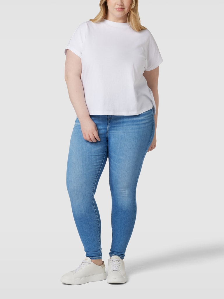 Levi's Plus PLUS SIZE skinny fit jeans met labelpatch in lichtblauw ...