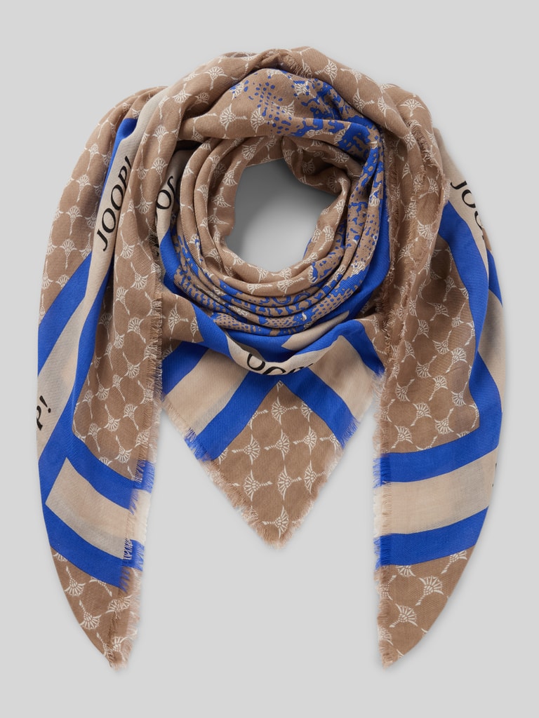 JOOP! Schal mit Label-Detail Modell 'Anni' (sky) online kaufen