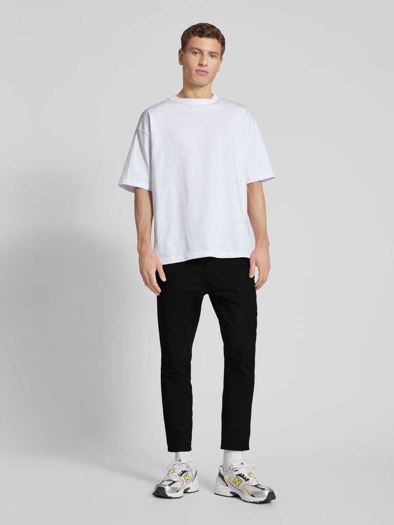 Only & Sons Tapered fit broek met stretch, model 'LINUS' in zwart ...