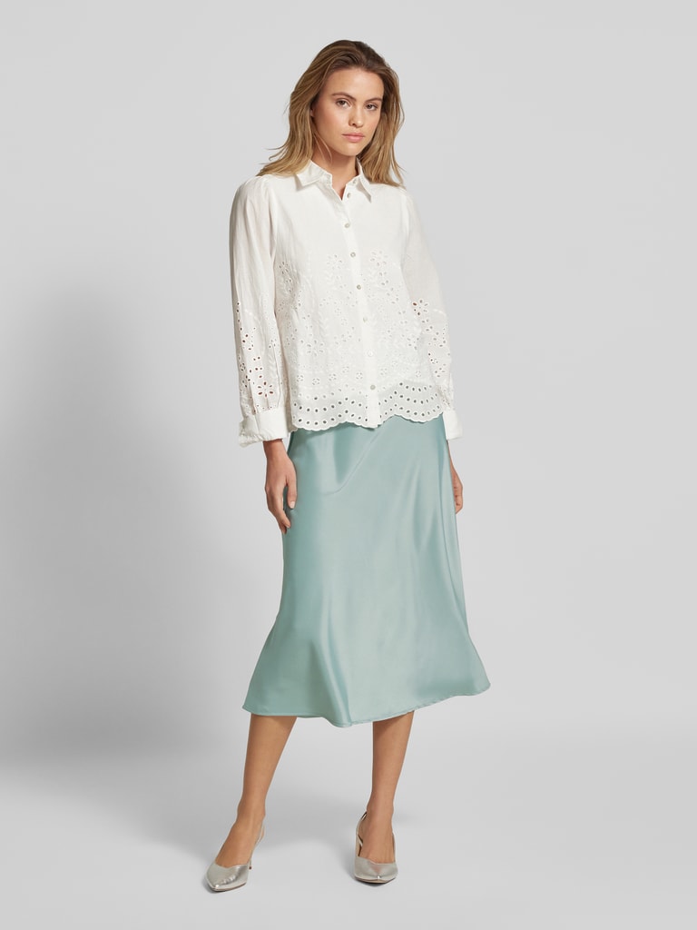 YAS Midirock mit Stretch-Anteil Modell 'PELLA' (mint) online kaufen