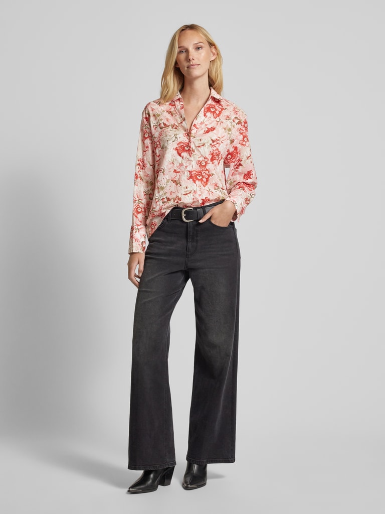 Mango Regular Fit Bluse mit durchgehender Knopfleiste Modell 'CLIPPER ...