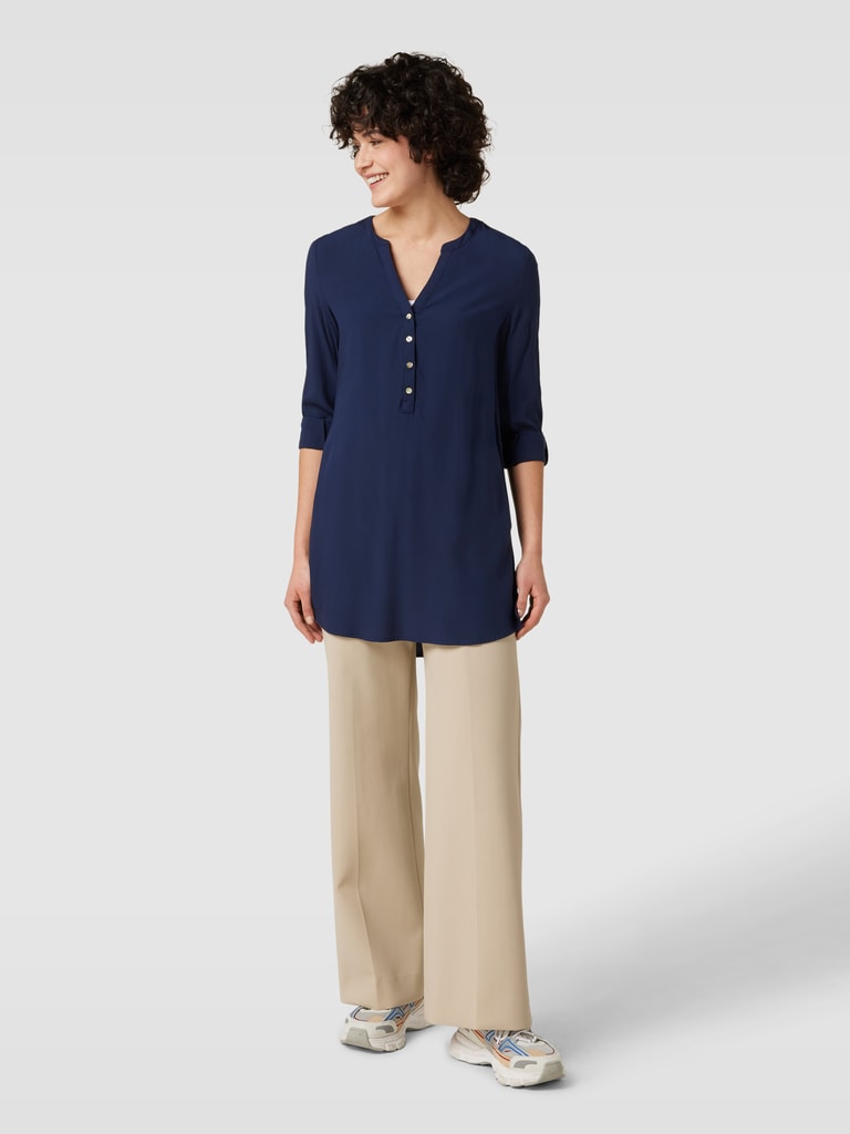 Montego Bluse mit Tunikakragen (dunkelblau) online kaufen