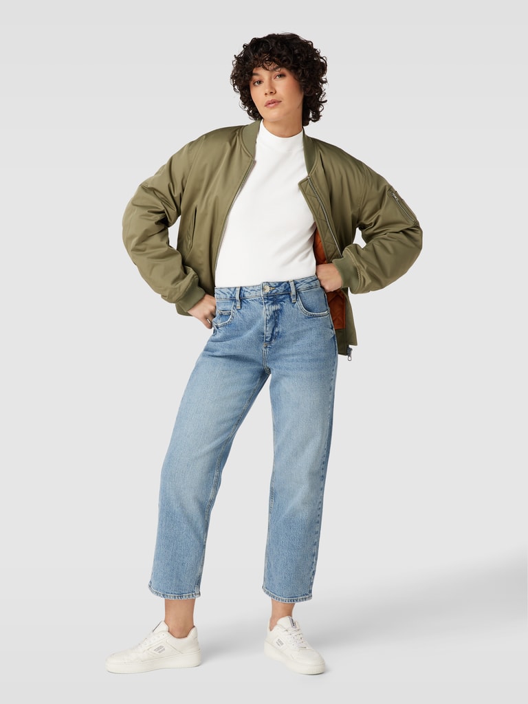 Tommy Hilfiger Cropped T-Shirt mit Turtleneck Modell 'NEW CODY' (weiss ...