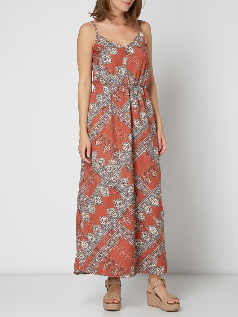 Only Maxi-jurk met paisley-dessin in roestrood online kopen | P&C