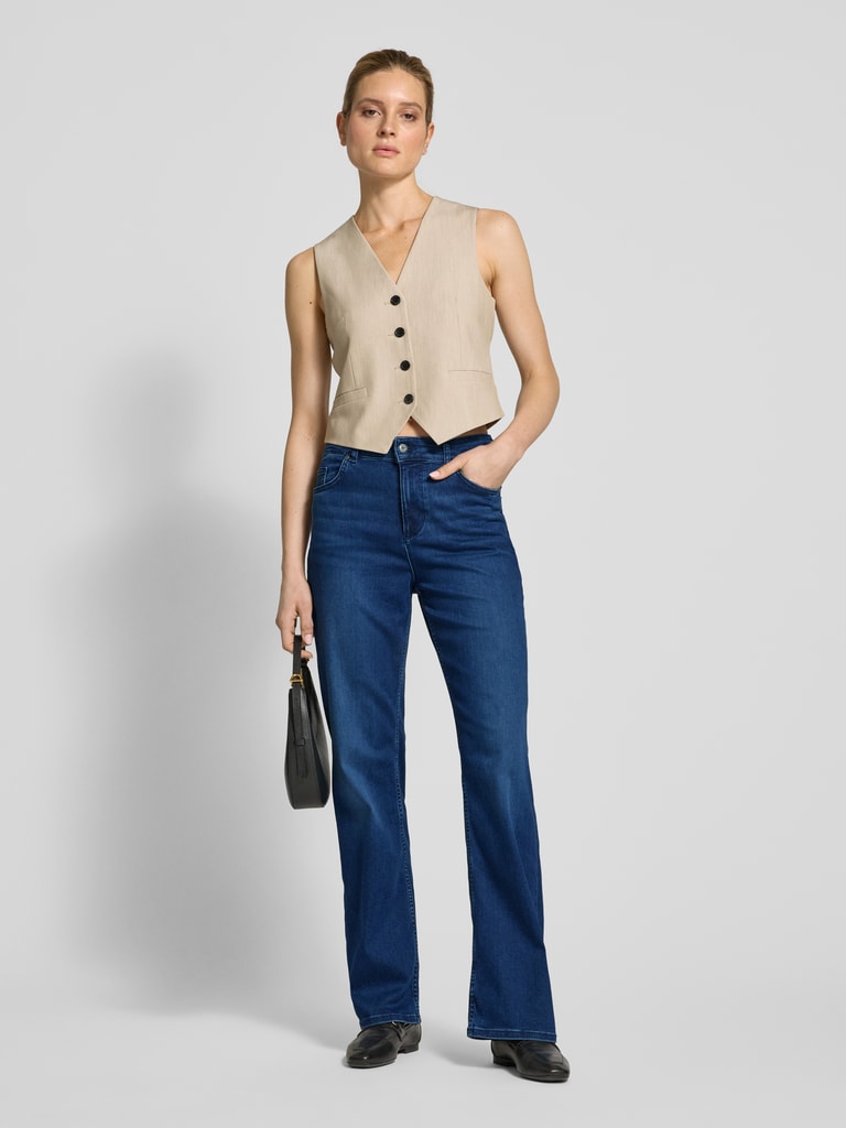 Mustang Wide leg jeans in 5-pocketmodel, model 'Madison' in marineblauw ...