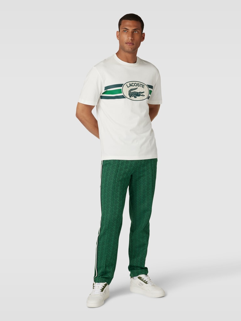 Lacoste T-Shirt mit Label-Print (offwhite) online kaufen