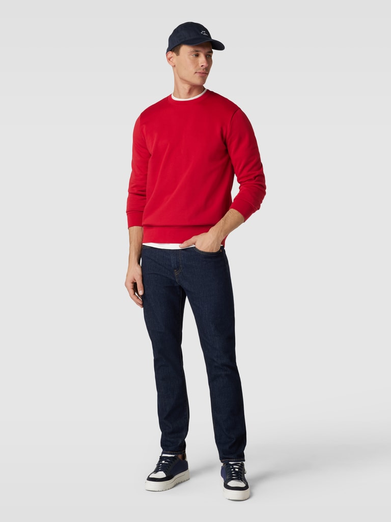 Armani Exchange Sweatshirt mit Label-Print (rot) online kaufen