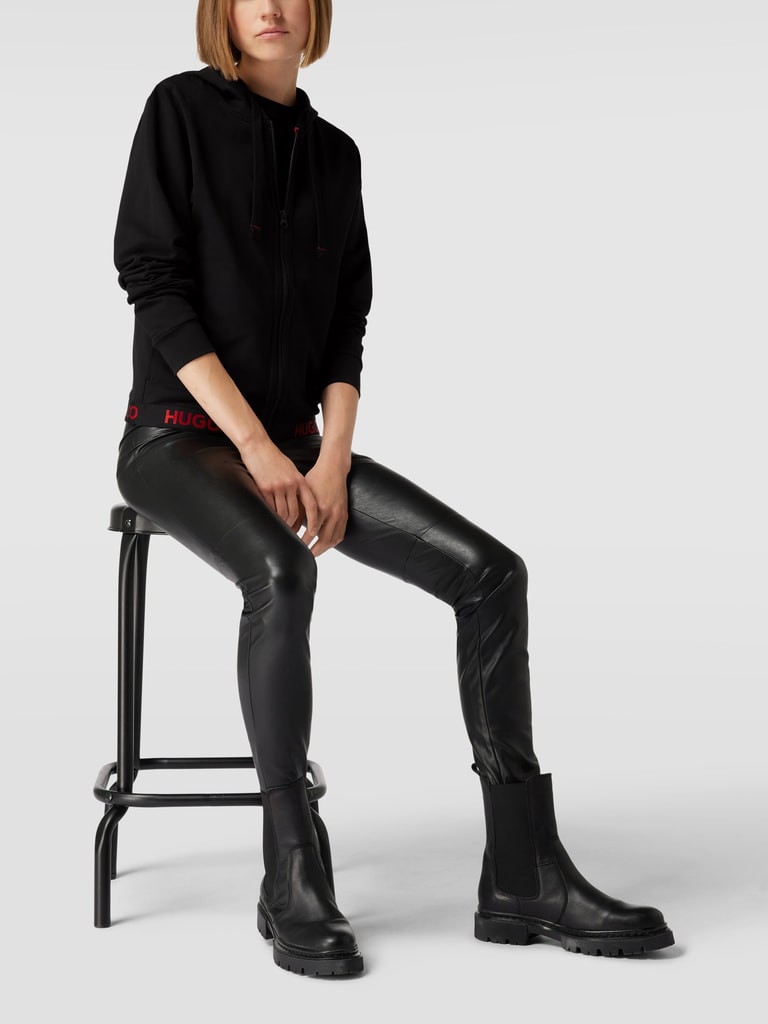 HUGO T-shirt met labelprint, model 'UNITE' in zwart online kopen | P&C