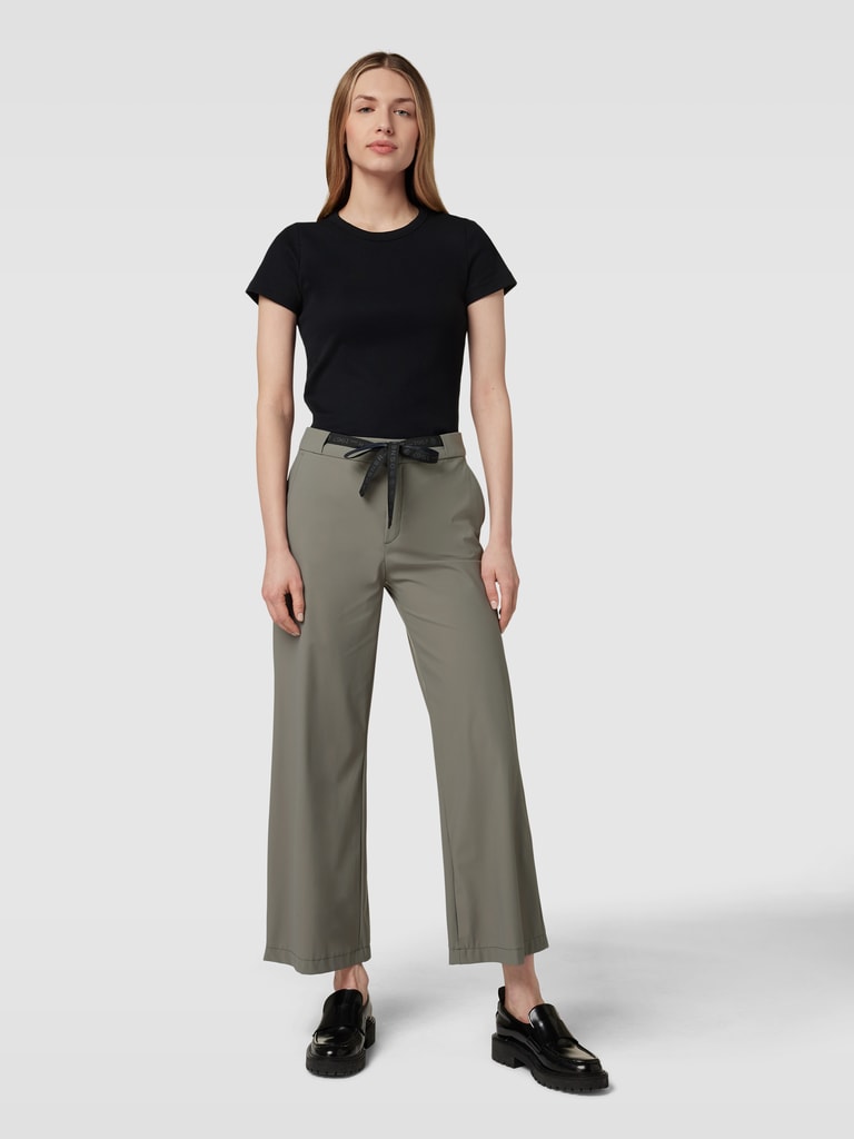 ROSNER Hose mit Label-Details Modell 'MARA' (oliv) online kaufen