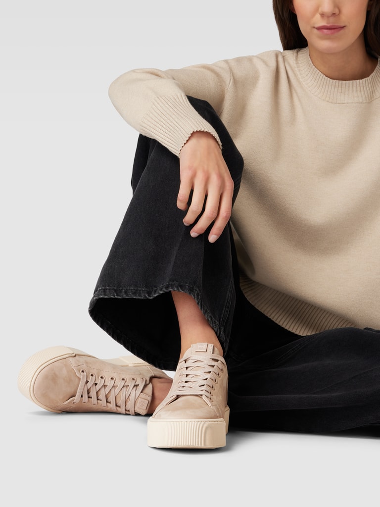 Högl Sneakers van leer, model 'Cupsole' in taupe online kopen | P&C