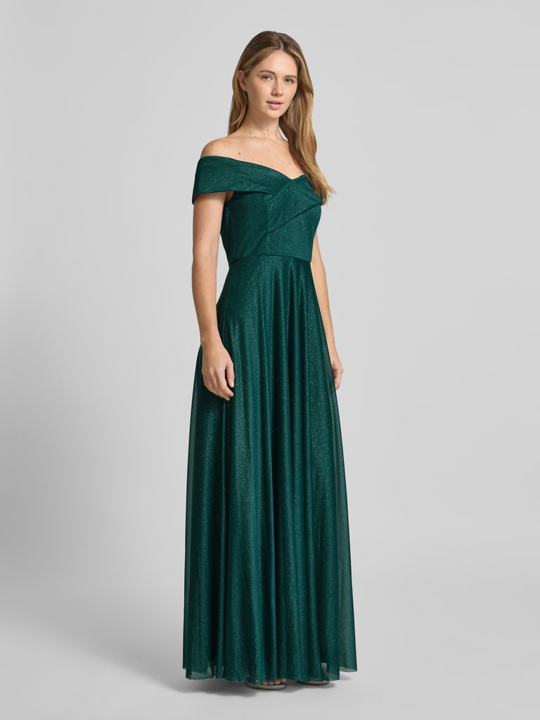 Christian Berg Cocktail Regular Fit Abendkleid in Glitzer-Optik (gruen ...