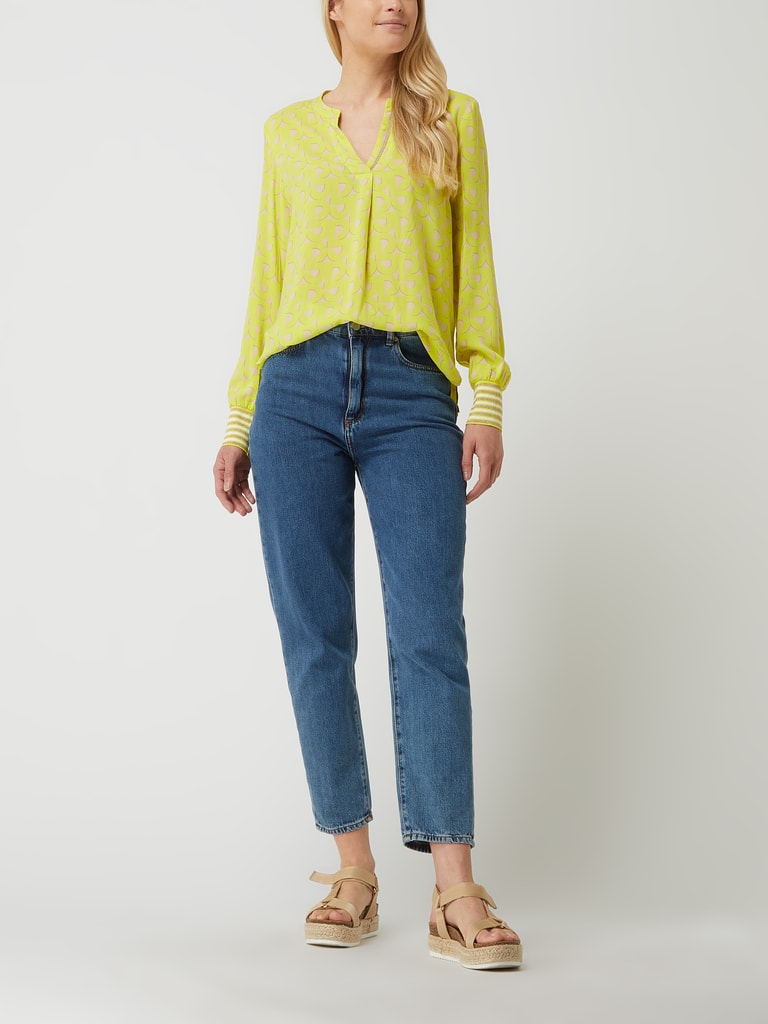 Emily Van den Bergh Blouseshirt van viscose in geel online kopen | P&C