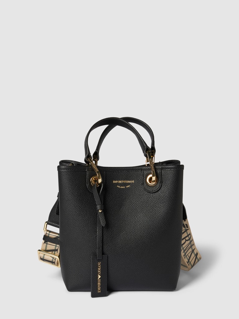Emporio Armani Shopper in Leder-Optik Modell 'MY EA' (black) online kaufen