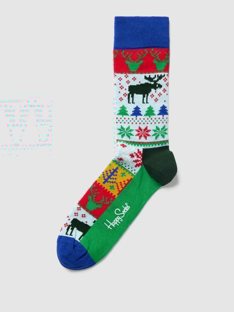 Happy Socks Socken mit Allover-Muster Modell 'SMU FAIR ISLE' (gruen ...
