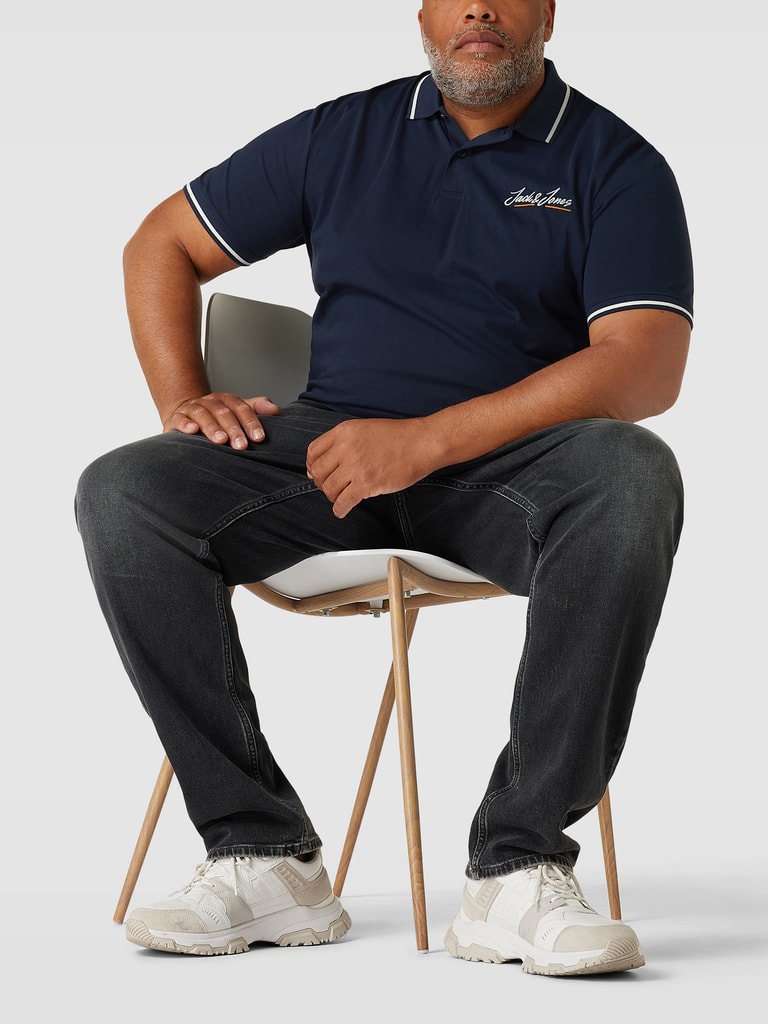 Jack & Jones Plus PLUS SIZE Poloshirt mit Logo-Stitching Modell ...