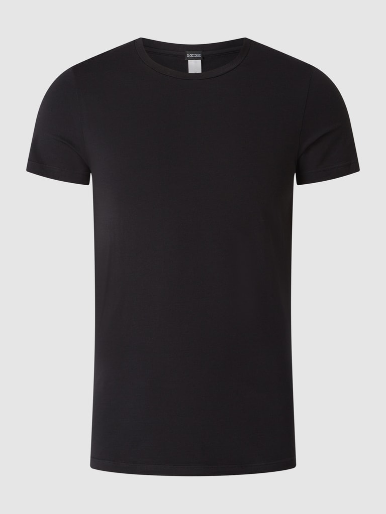 HOM T-shirt met stretch in zwart online kopen | P&C