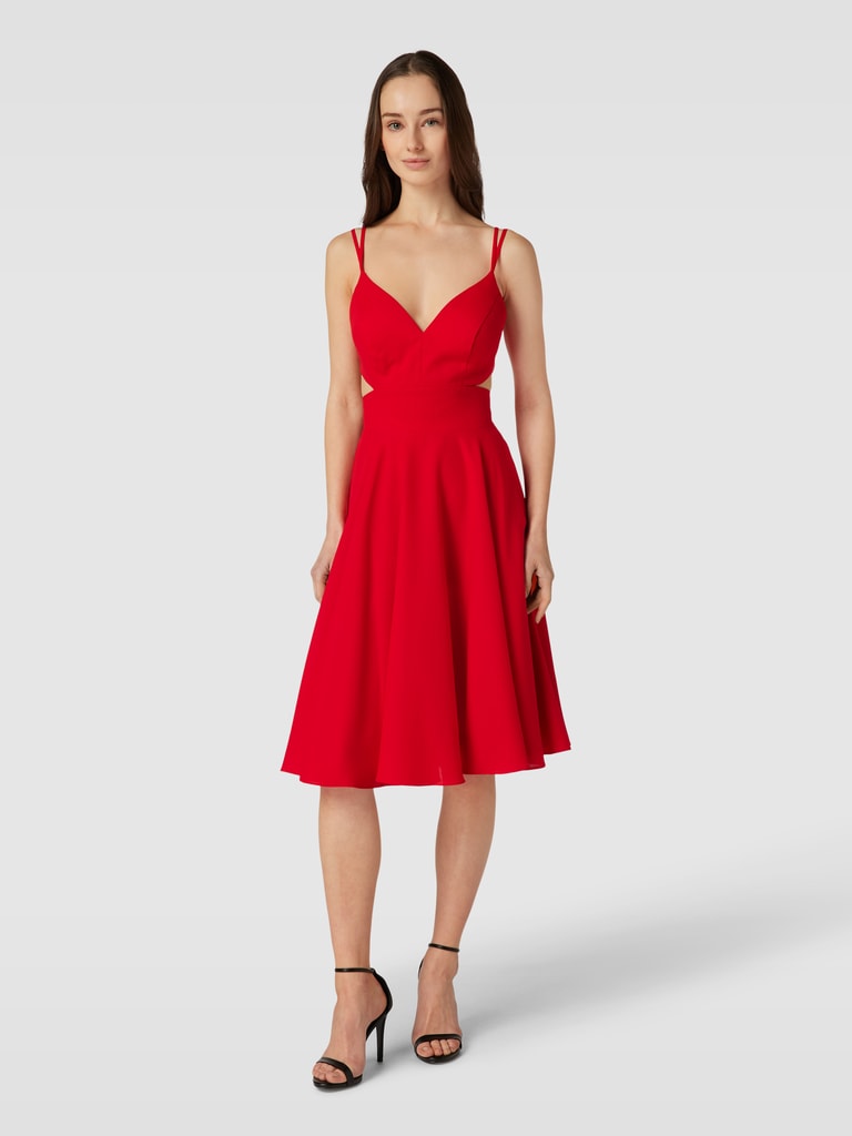 Luxuar Cocktailkleid mit Cut Out (rot) online kaufen