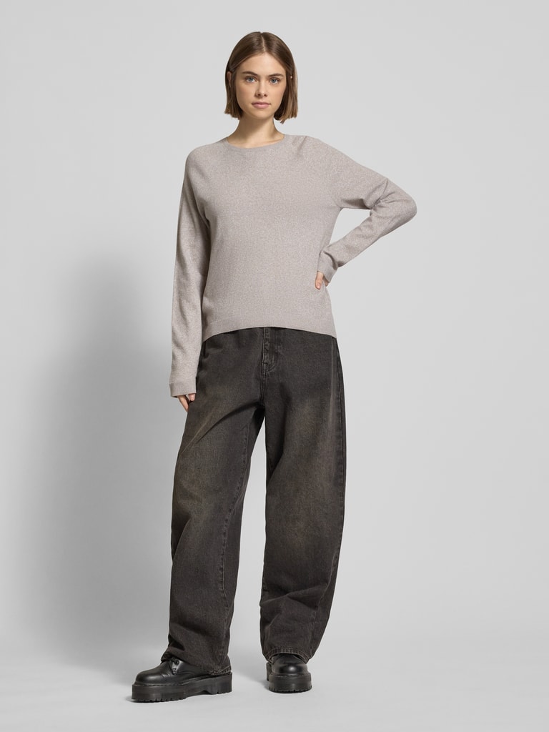 Pieces Regular Fit Strickpullover mit überschnittenen Schultern Modell ...