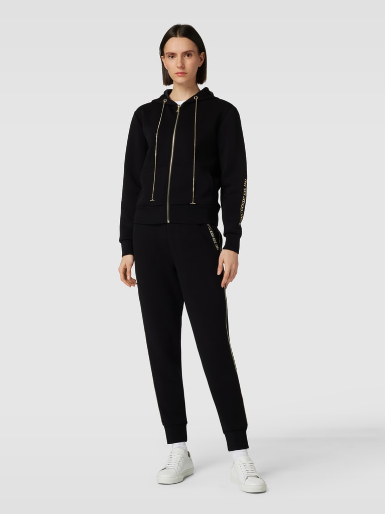 Guess Sweatpants mit Label-Print Modell 'SIMONNE' (black) online kaufen