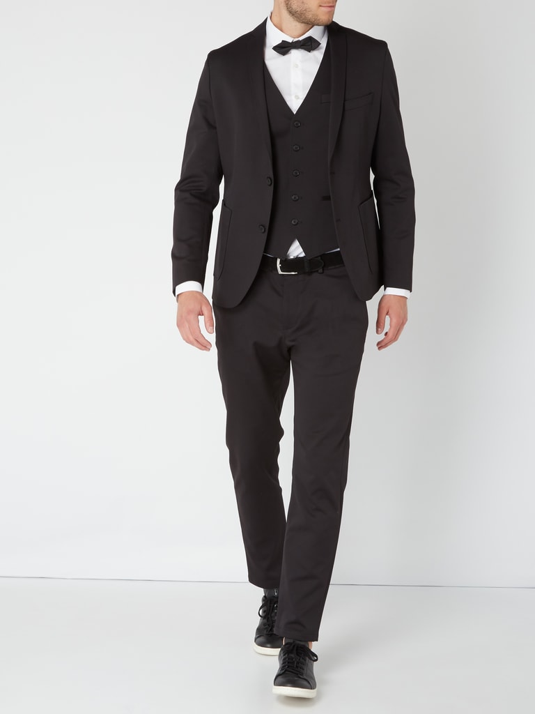 Kup online s.Oliver BLACK LABEL Kamizelka z muchą (czarny)